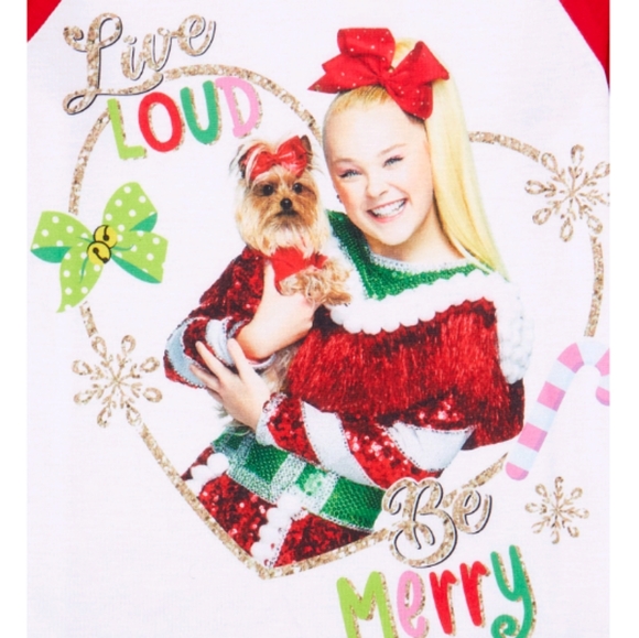 JoJo Siwa | Pajamas | Jojo Siwa Christmas Holiday Live Loud Pajamas Nwt ...